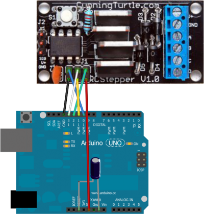 Upload firmware to the Radio Controlled Stepper - CunningWiki